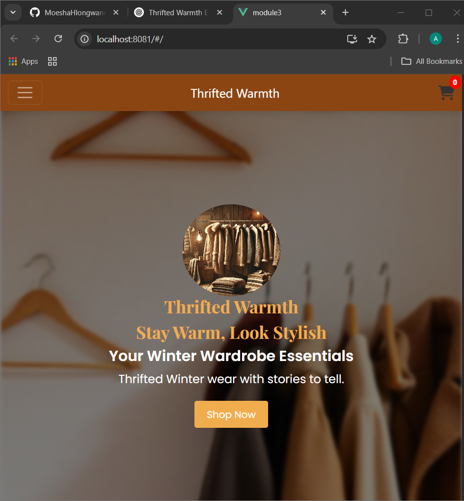 GitHub - Mulalo-mab/Ecommerce-project: Thrifted Warmth is an online ...